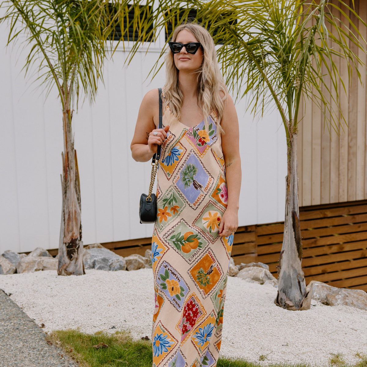 Bias Slip Dress - Stamp – Heidi Frank